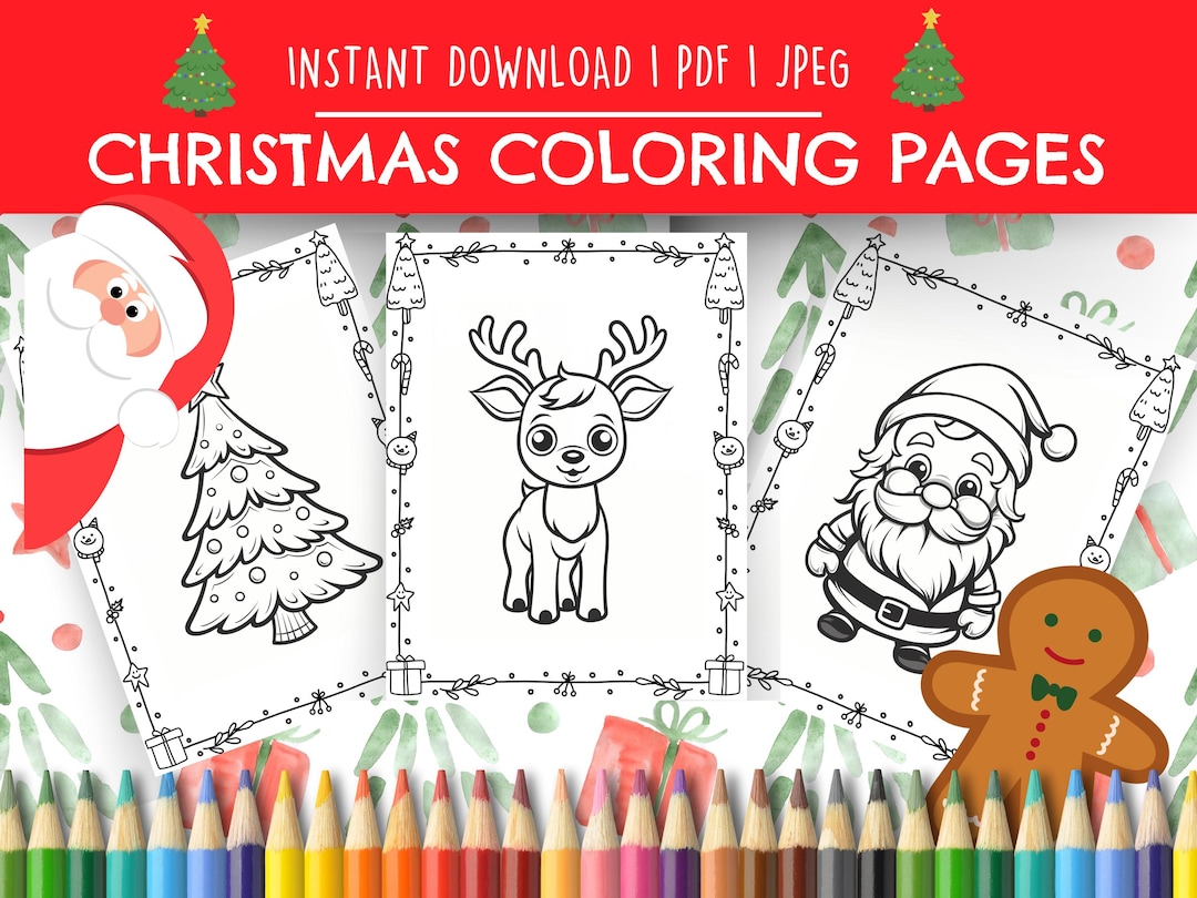 Christmas Coloring Sheets for Kids | Cozy Christmas Scenes | Fun ...