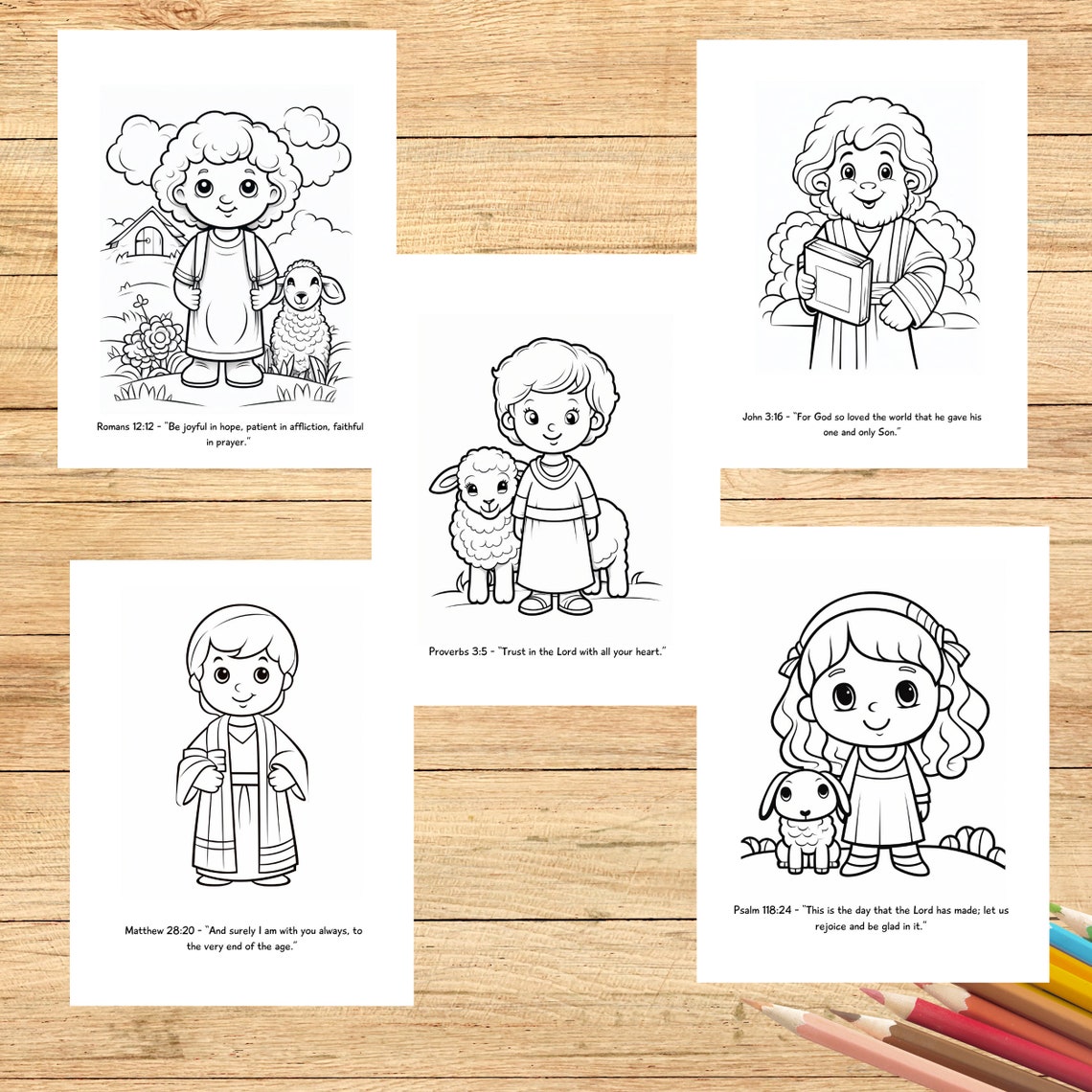 Bible Verse Coloring Pages | Christian Preschool & Sunday School ...