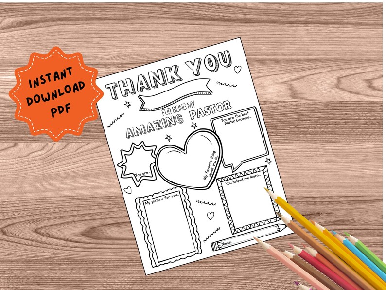 Pastor Appreciation Printable Pastor Appreciation Week Gift Thank You ...