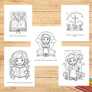 Bible Verse Coloring Pages | Christian Preschool & Sunday School ...