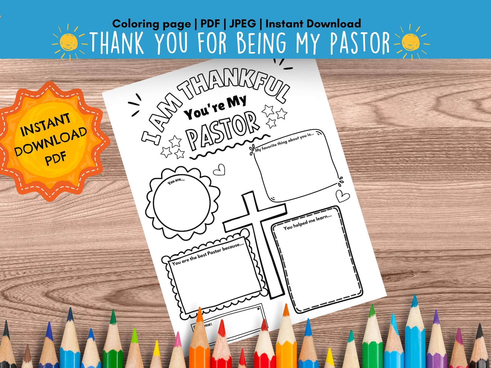 Pastor Appreciation Gift Printable Pastor Appreciation Week Gift Thank ...