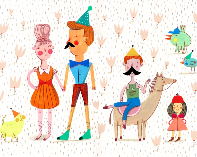 Colorful Story Original Illustration - Etsy