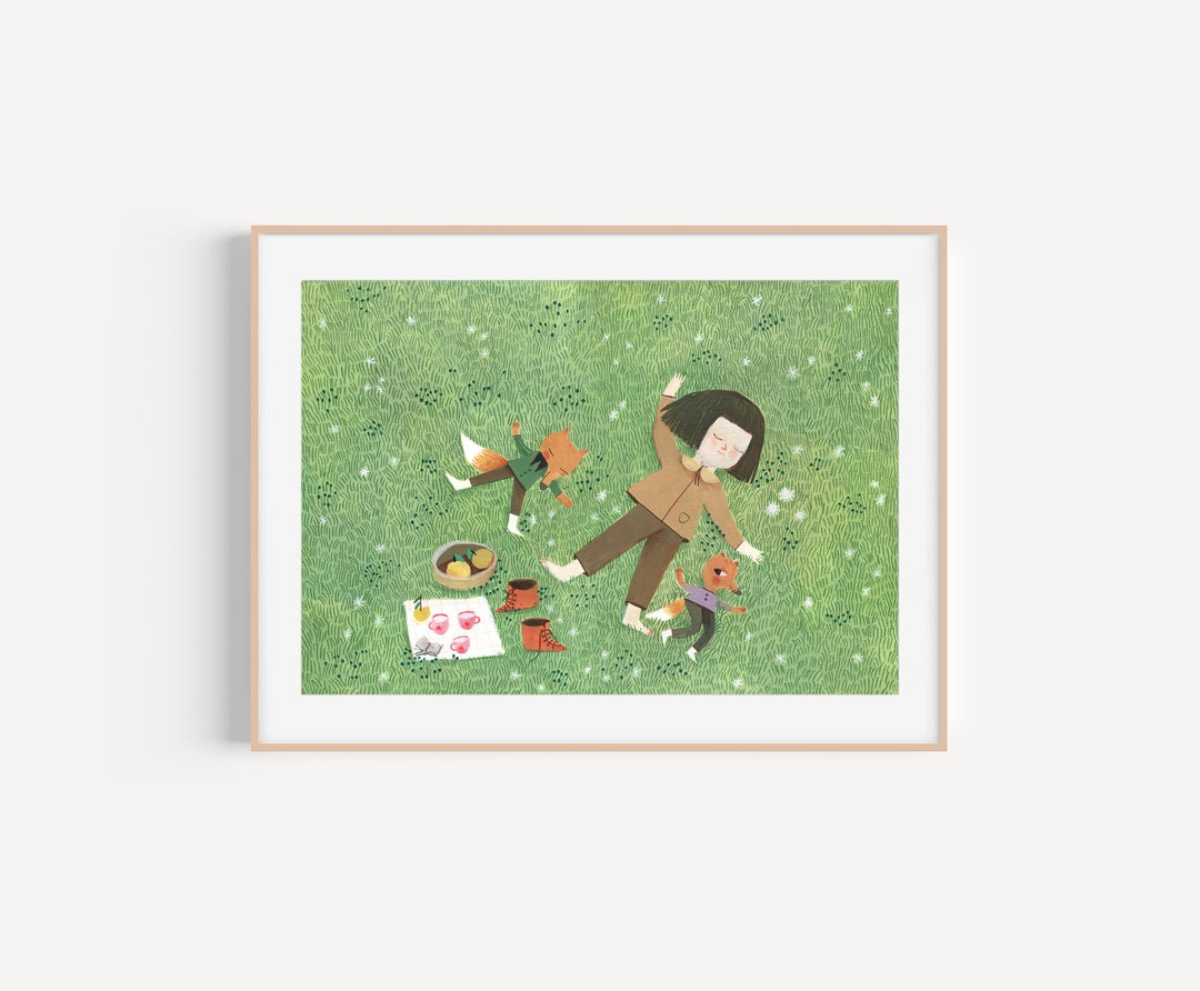 Day Dream , Poster for Nursery Room. Childrens Room Decor, Colorful ...