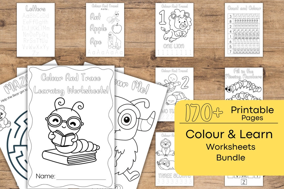 Printable Toddler, Preschool, Kindergarten Learning Worksheets and ...