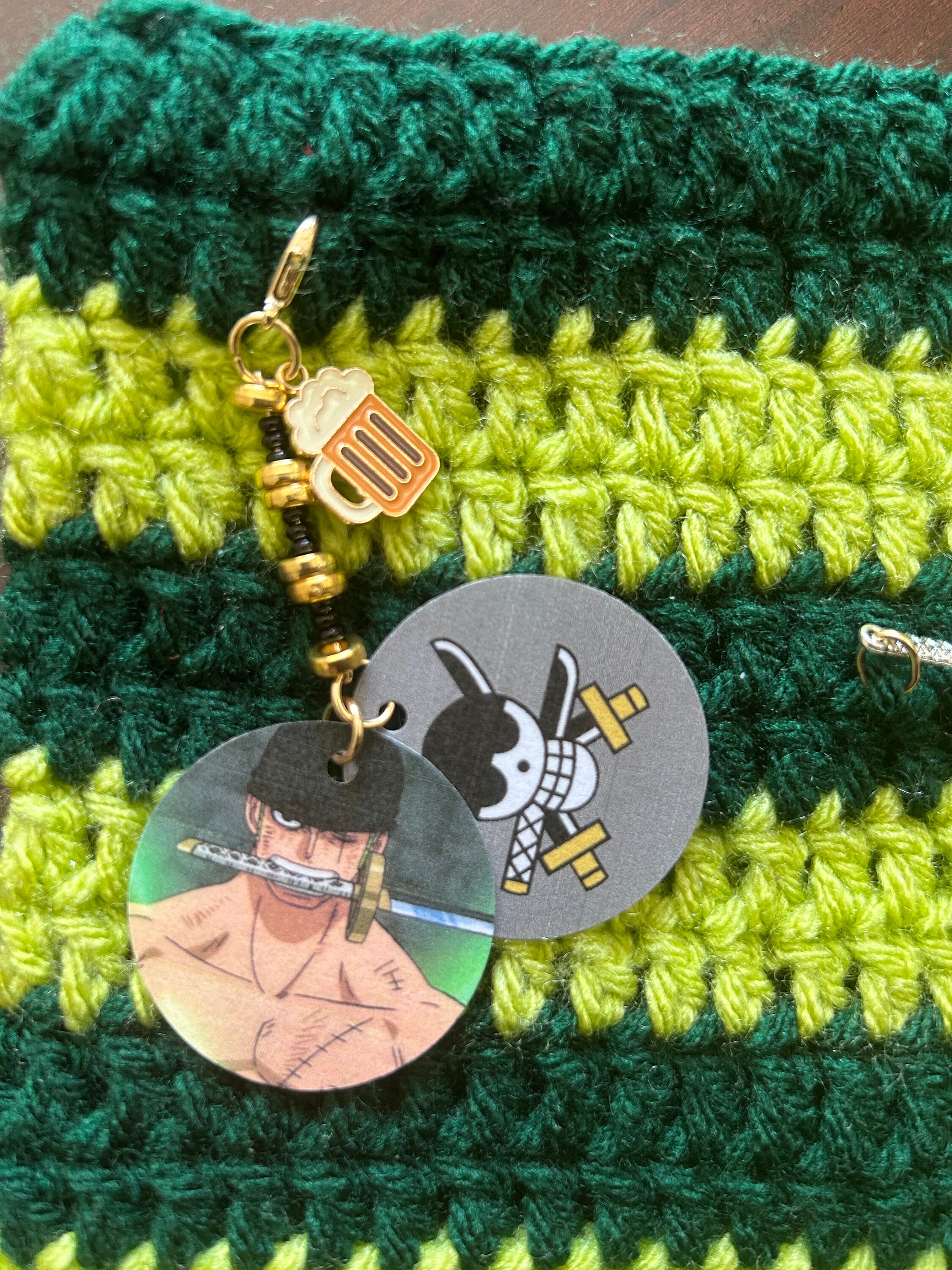 Zoro One Piece Crochet Cat Beanie - Etsy