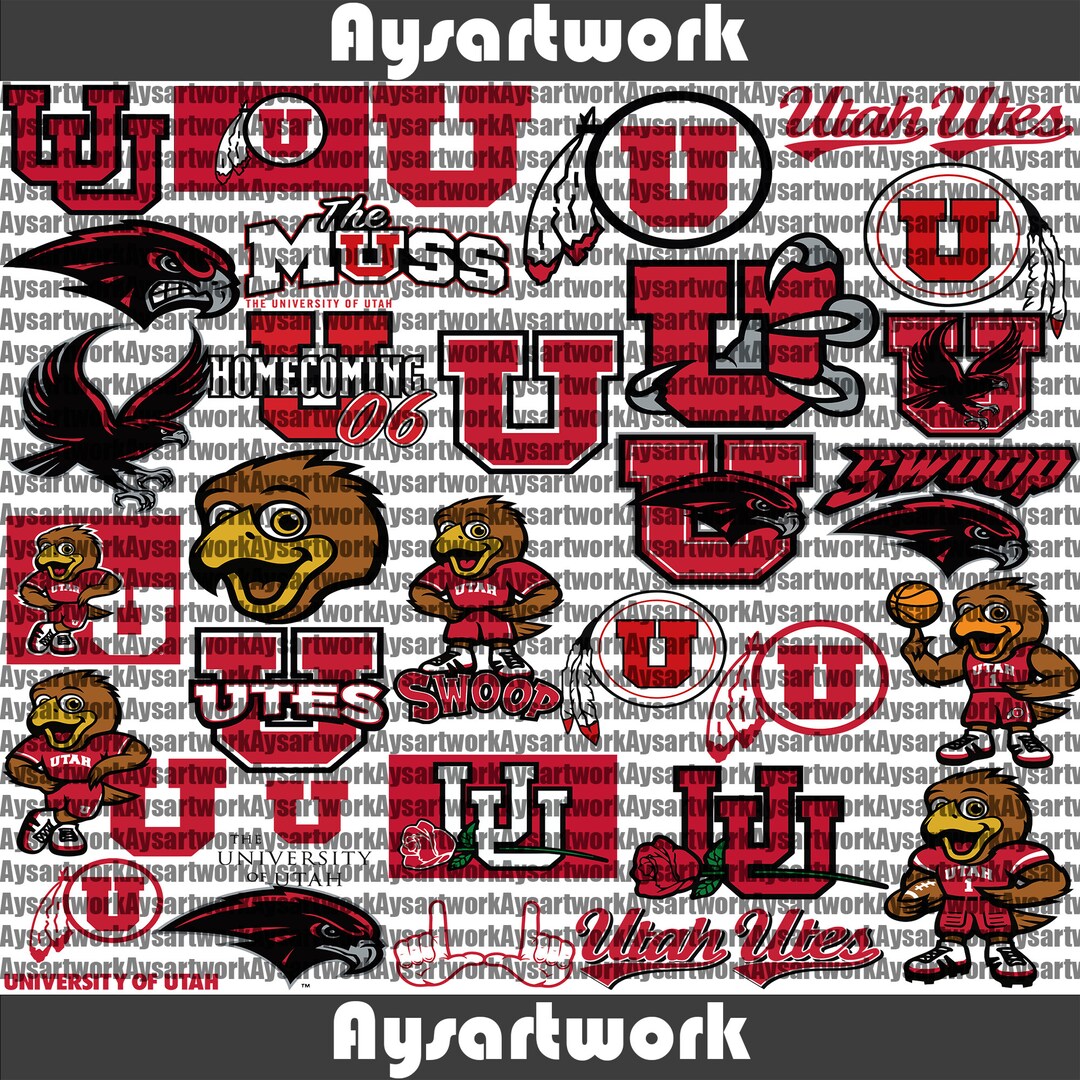 Utah University SVG, College, Utes SVG, Game Day, Football, Athletics ...