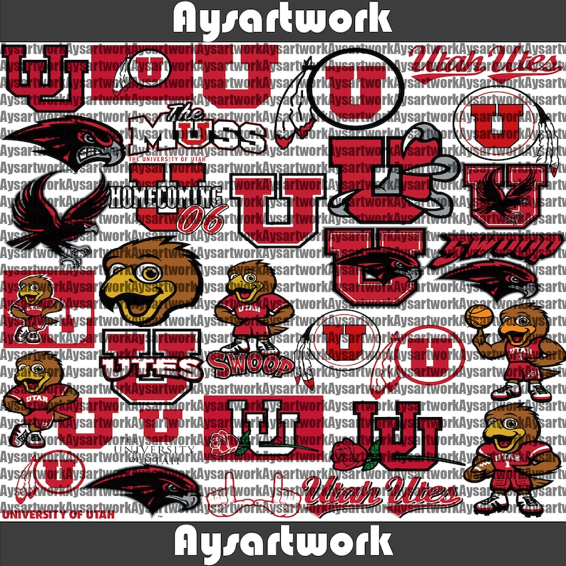 Utah University SVG, College, Utes SVG, Game Day, Football, Athletics ...