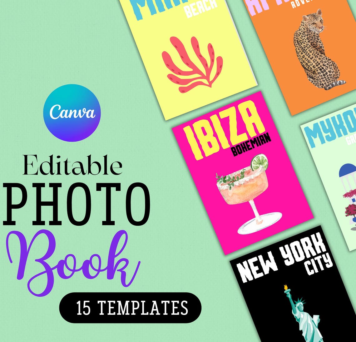 15 Customizable Travel Photo Book Templates With Print | Coffee Table ...