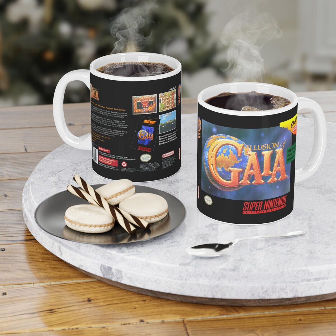 SNES Illusion of Gaia Mug, Game Box Art, Collectible Coffee Cup, Iconic ...