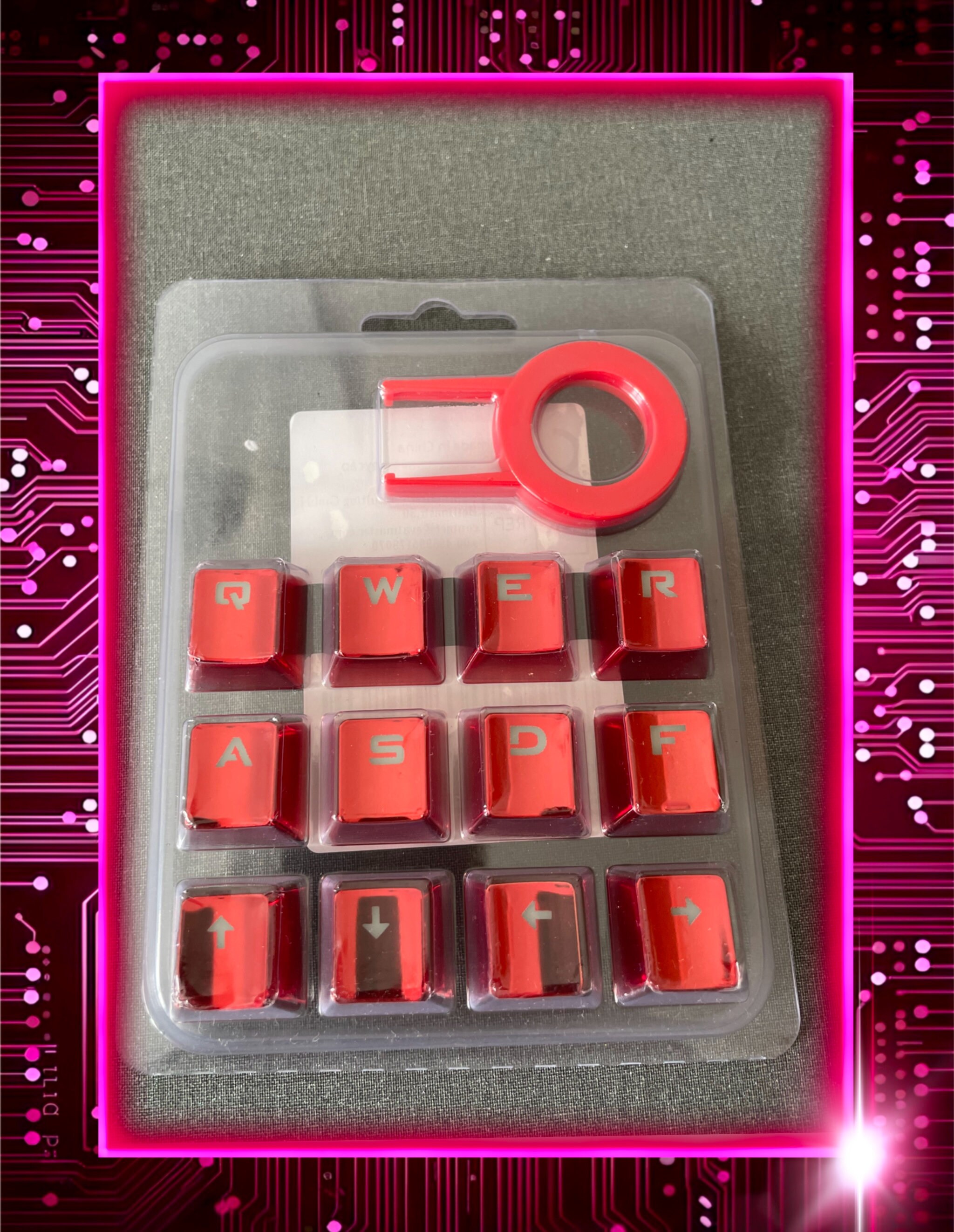 Chrome Red Keycap Set - Etsy