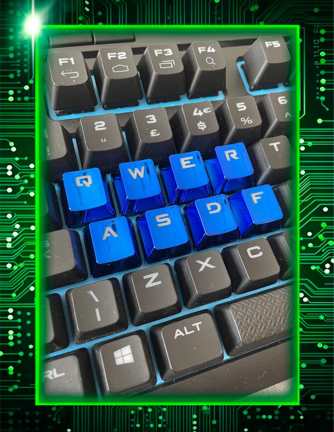 Chrome Blue Keycap Set - Etsy