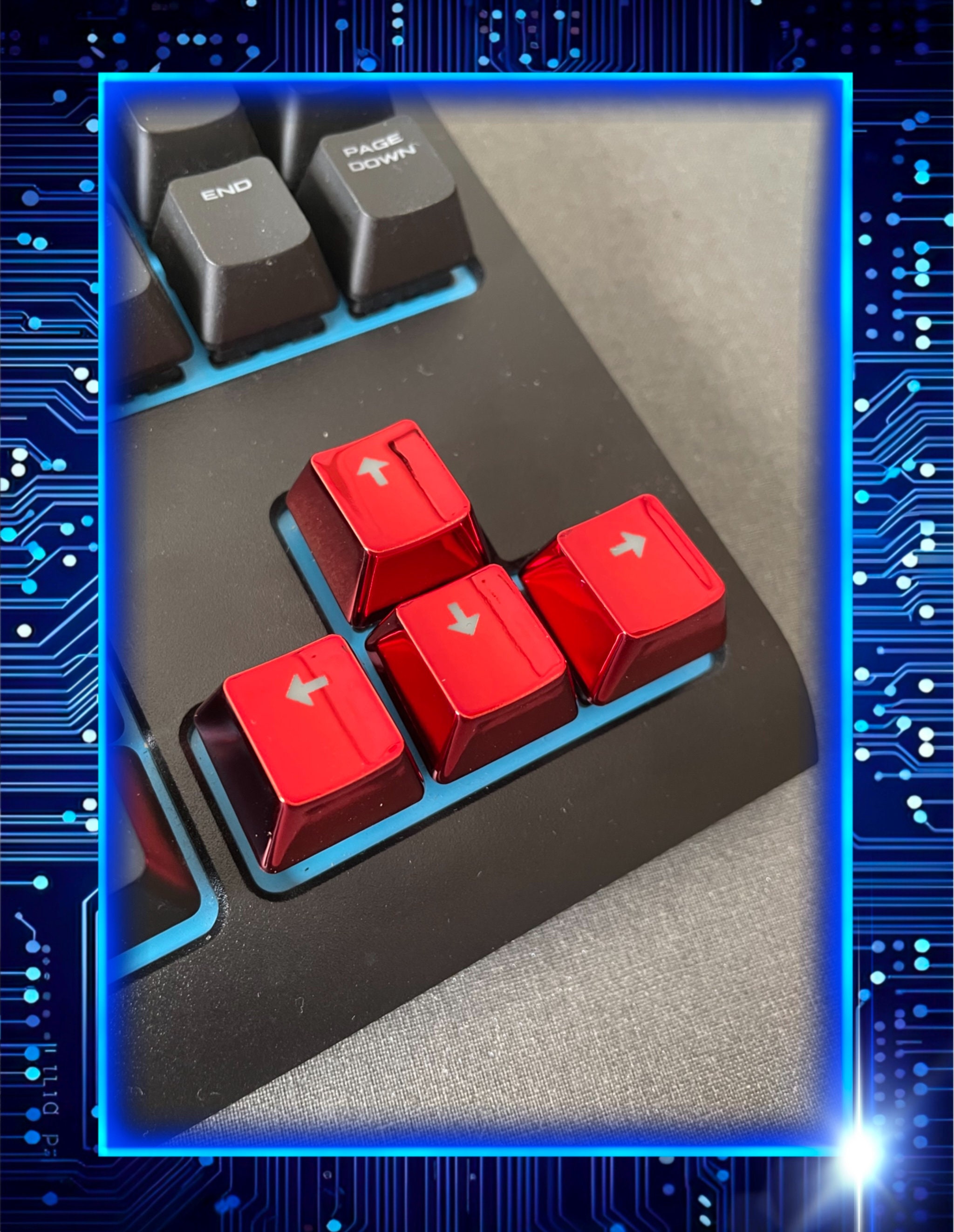 Chrome Red Keycap Set - Etsy