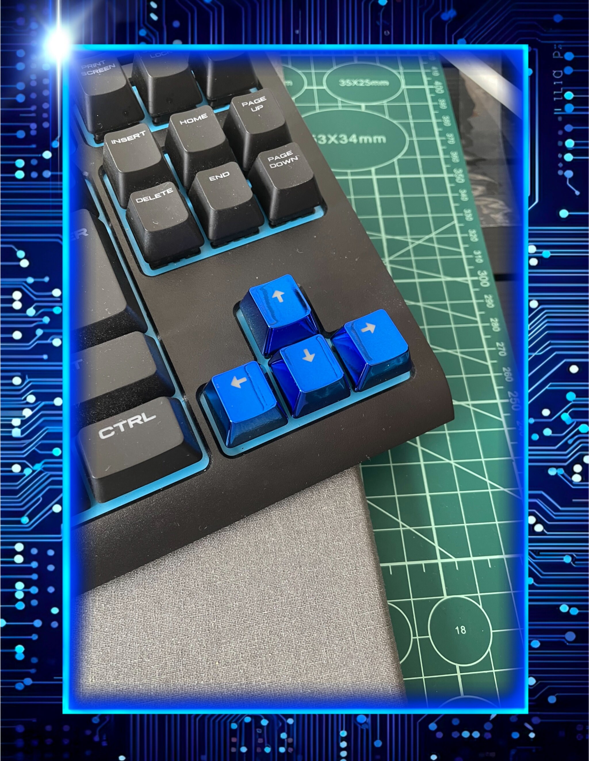 Chrome Blue Keycap Set - Etsy
