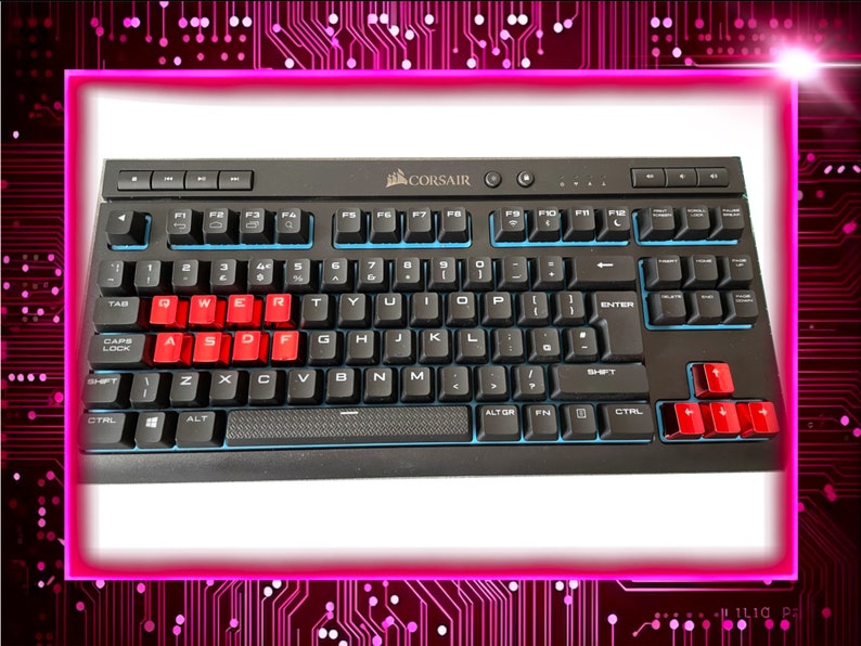 Chrome Red Keycap Set - Etsy