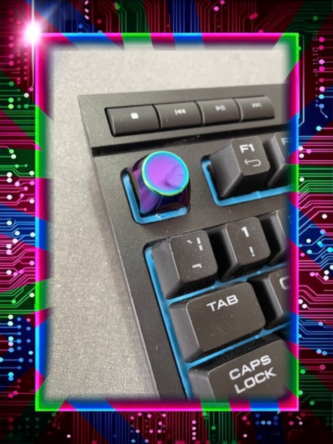 Iridescent Rainbow Keycap - Etsy