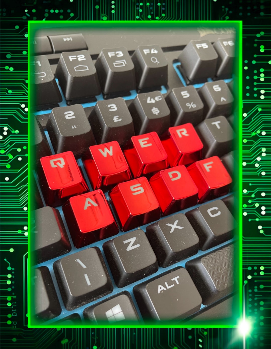 Chrome Red Keycap Set - Etsy