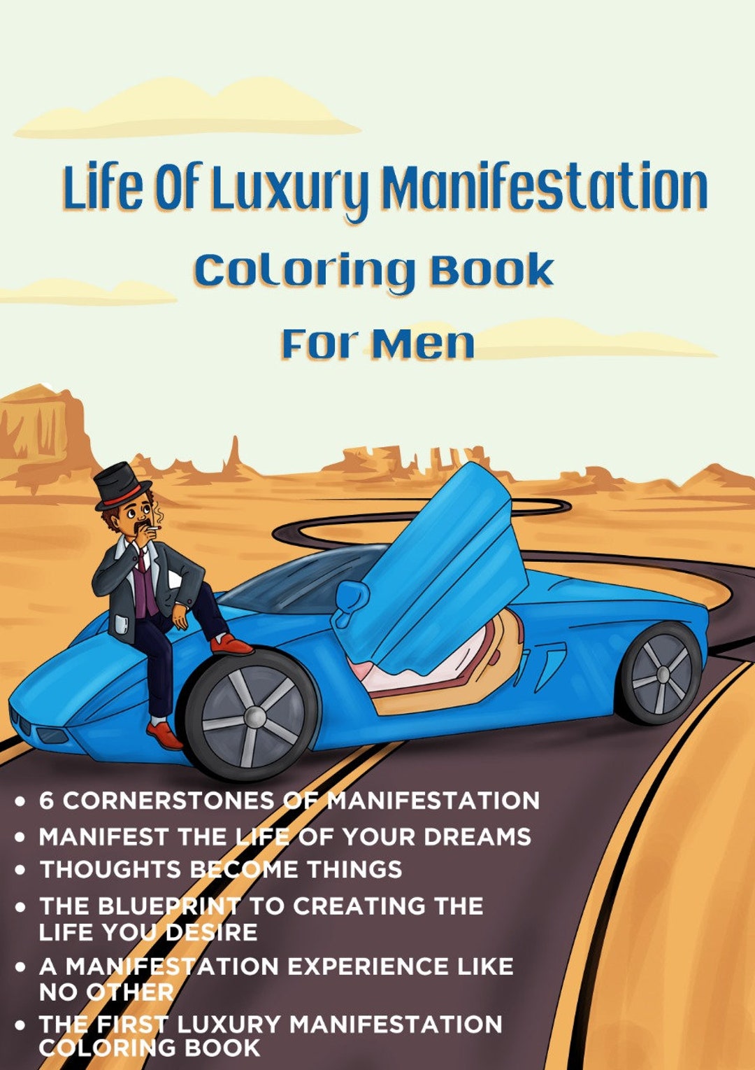 Mens Life of Luxury Coloring Book - Etsy