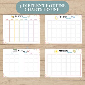 Daily Routine Cards, Visual Schedule Toddler Routine, Chart for Kids ...