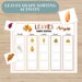 Fall Leaf Printable, Leaf Sorting Preschool Printable, Shadow Matching ...
