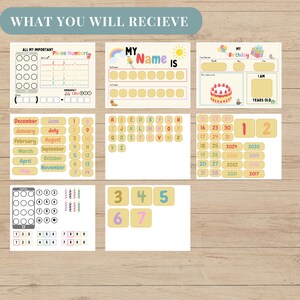 ABOUT ME Pre-k Learning Folder, My Birthday,my Phone Numbers, Printable ...