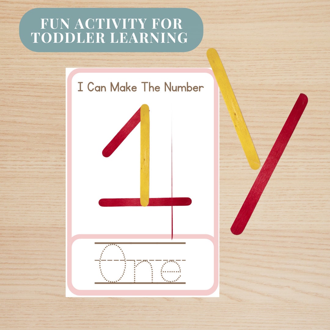 Popsicle Sticks Numbers Activity, Prekindergarten, Homeschool ...