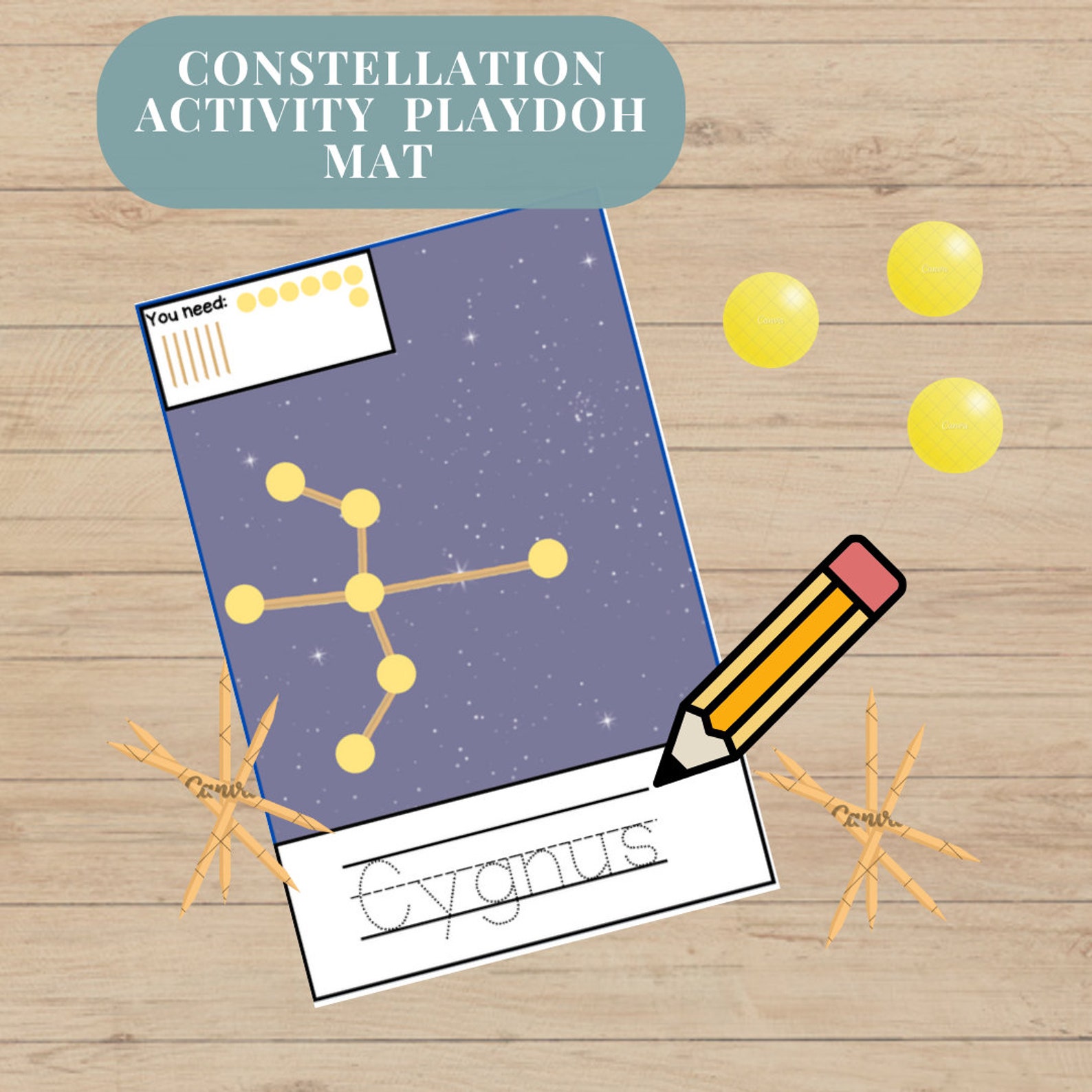 Toothpicks and Play Doh 3D Molecule Activity Game, Outer Space System ...