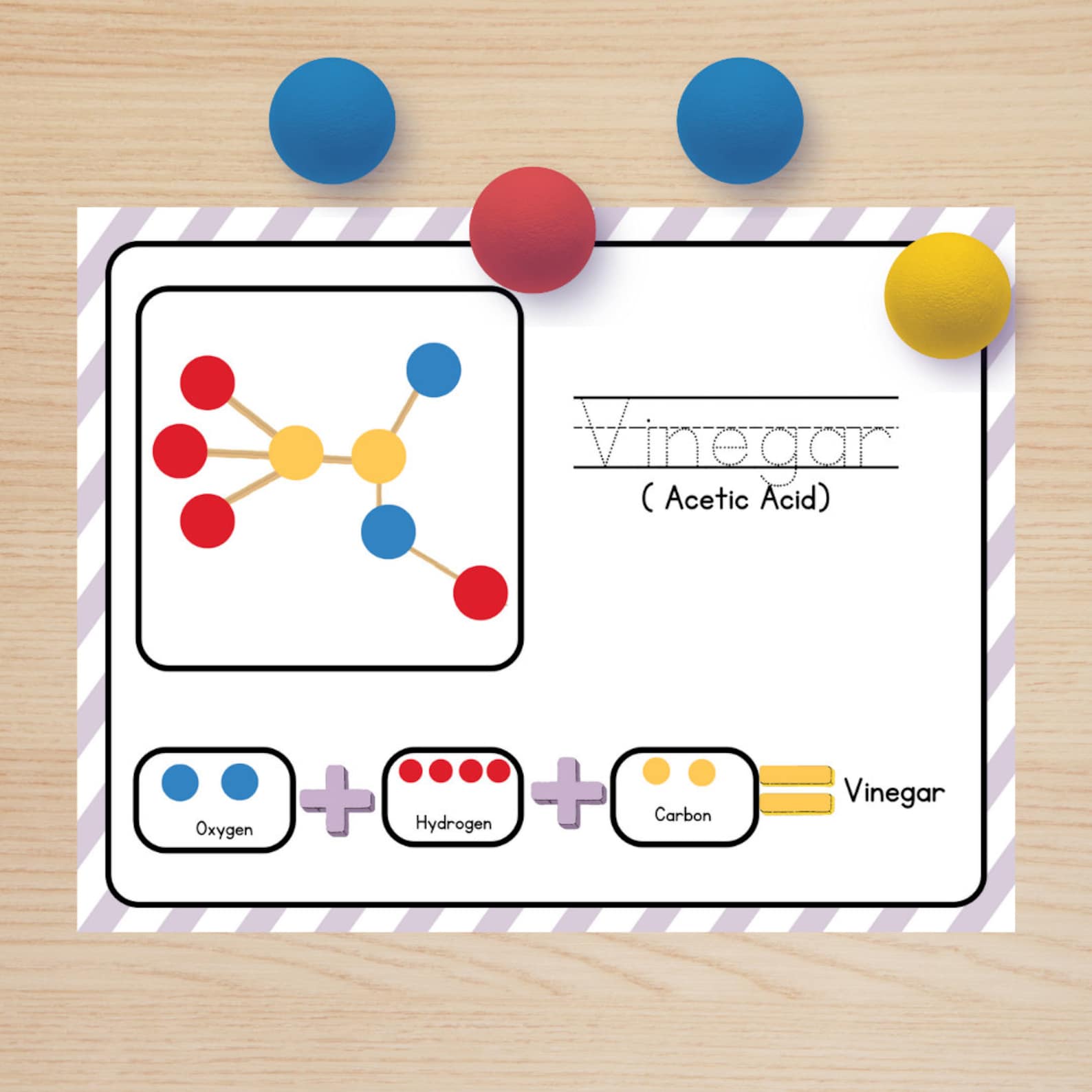 Toothpicks and Play Doh 3D Molecule Activity Game, Science for Toddler ...