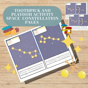 Toothpicks and Play Doh 3D Molecule Activity Game, Outer Space System ...
