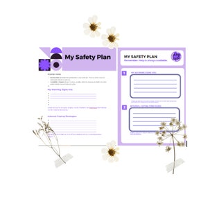 Editable Safety Plan Template | Mental Health Crisis Plan | Digital ...