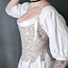 PRE-ORDER 100% Linen 1780s Stays. Dyeable, Front and Back Lacing With ...