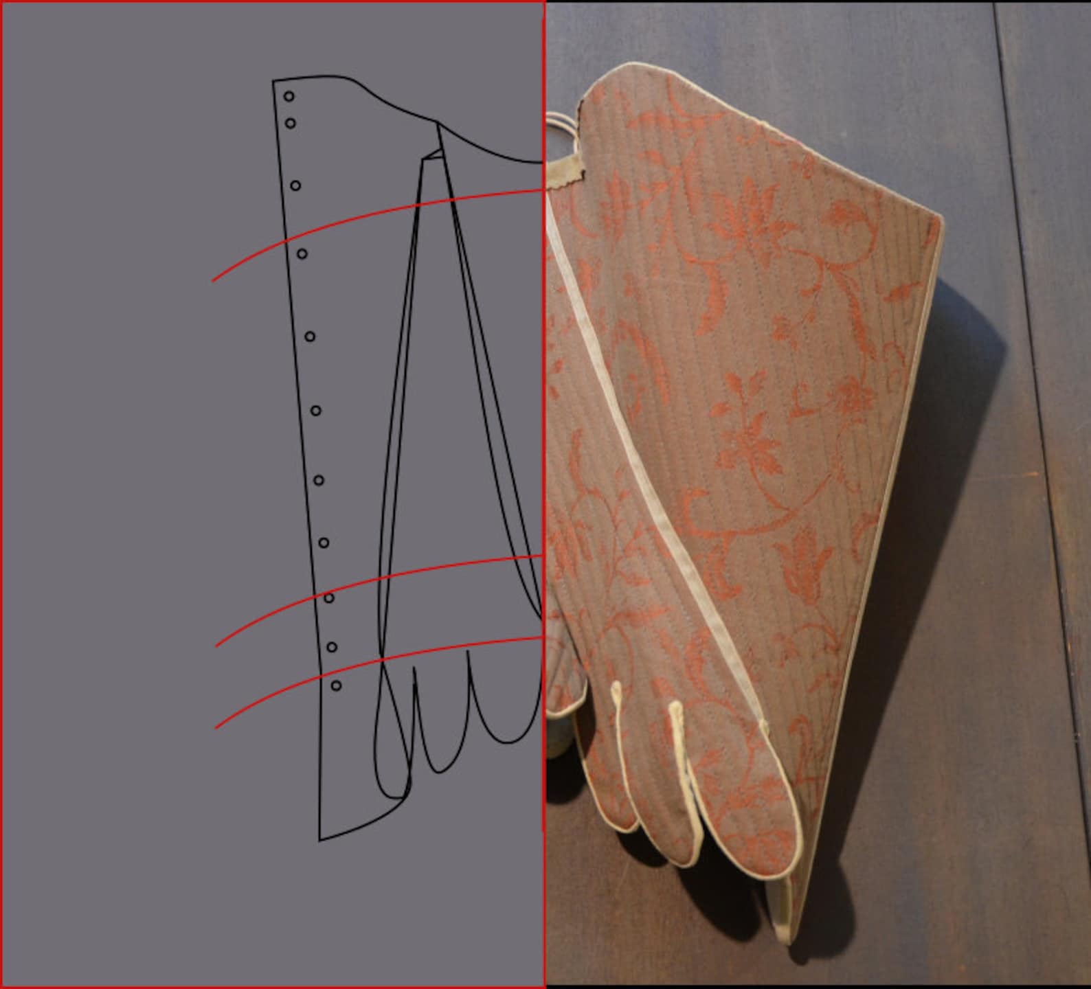 Custom 18th Century Stays Pattern Arc-drafted to Your - Etsy