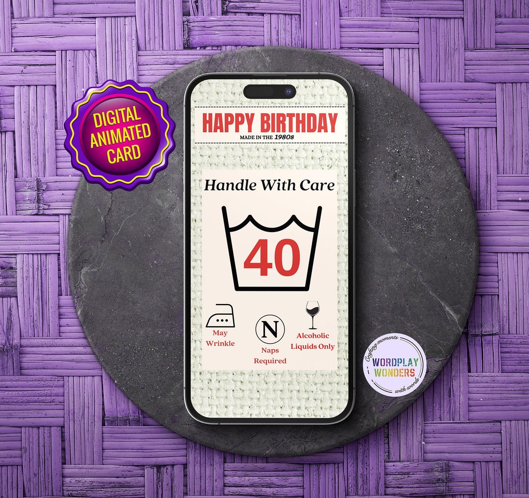 Funny Digital Birthday Card for Him Video Best Friend Bday Gift Work ...