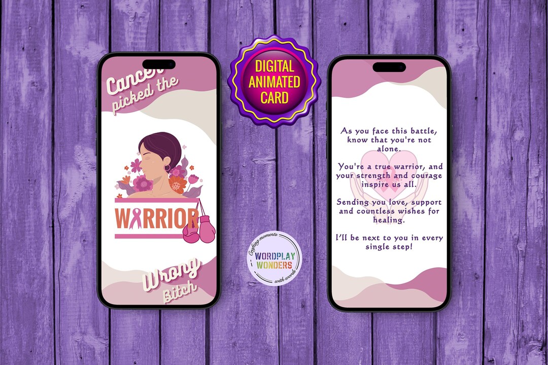 Digital Get Well Soon Card Emotional Support Work Bestie Video Healing ...