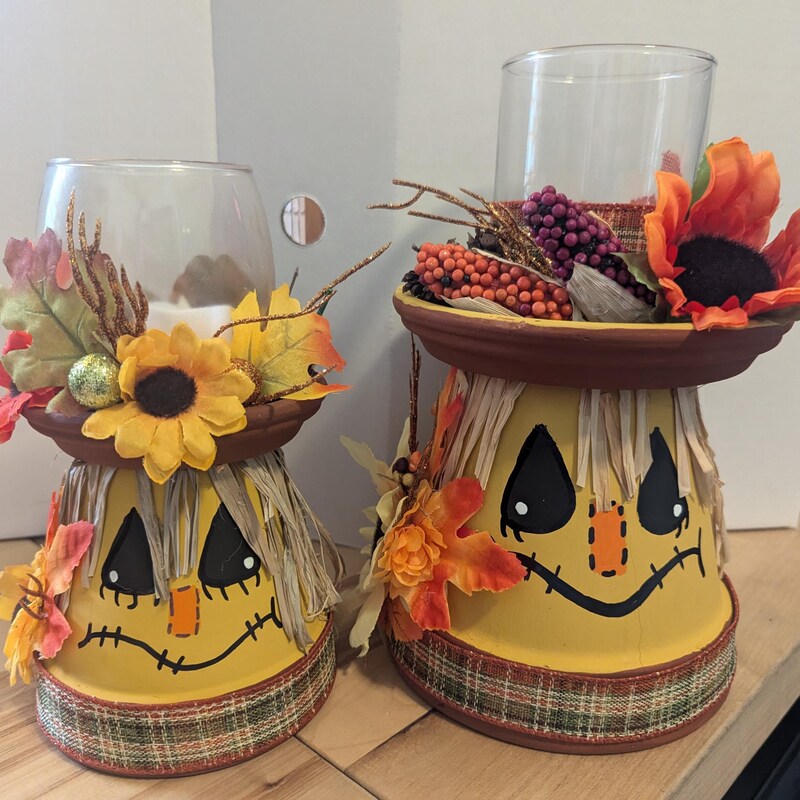 Fall Clay Pot - Etsy