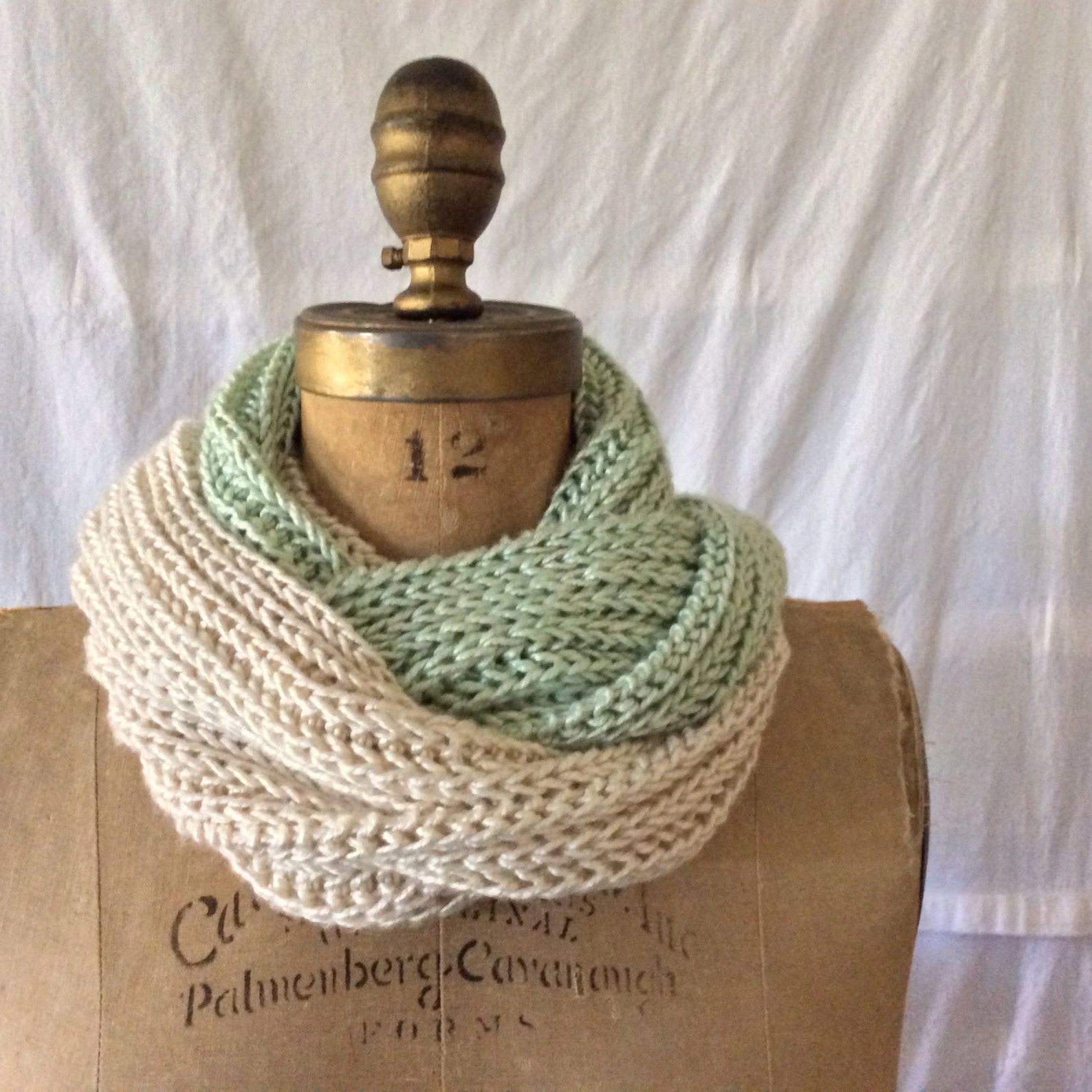 Cowl Infinity Scarf Knitting Pattern Convertible Instant PDF Download ...