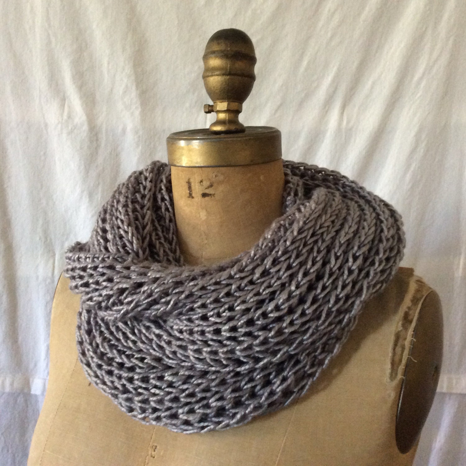 Cowl Infinity Scarf Knitting Pattern Convertible Instant PDF Download ...