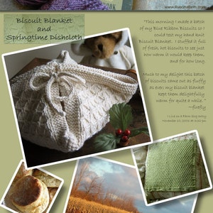 Biscuit Blanket (TM) and Springtime Dish Cloth Knitting Patterns ONLINE ...