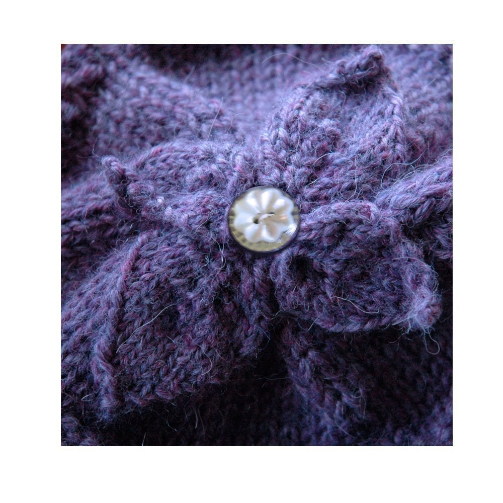 Lavender Hat and Scarf Knitting Pattern ONLINE DOWNLOAD - Etsy