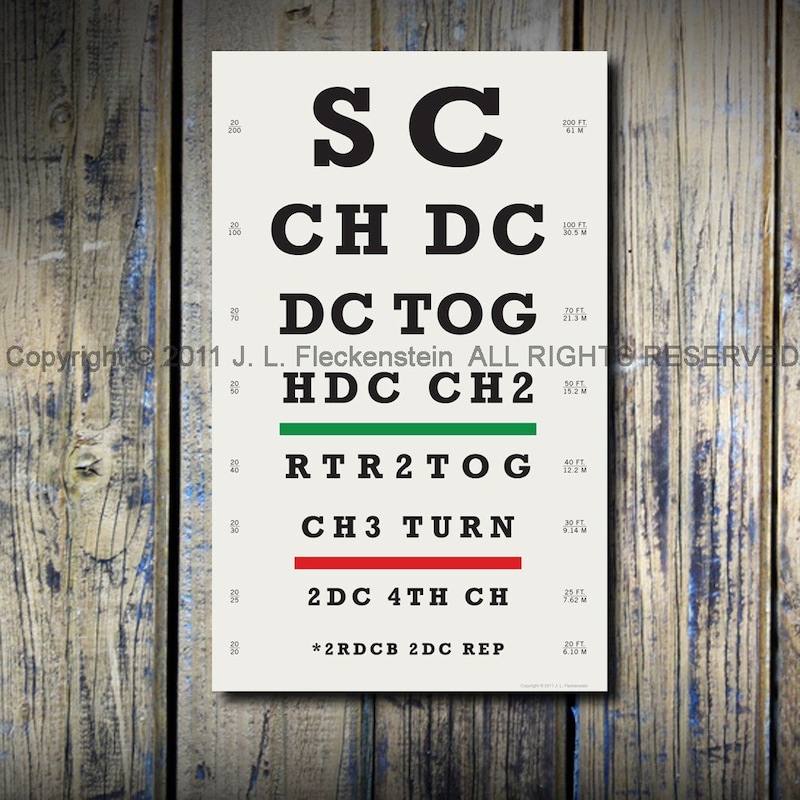 Eye Chart Print - Etsy