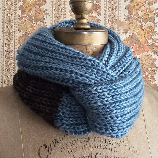 Cowl Infinity Scarf Knitting Pattern Convertible Instant PDF - Etsy