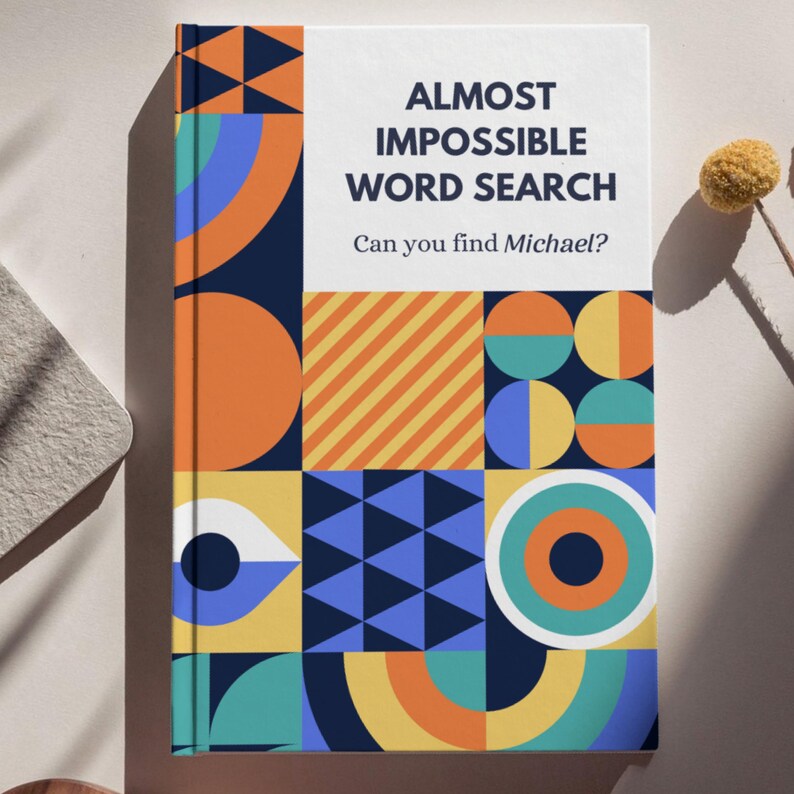 Custom 'almost Impossible' Word Search Book - Etsy