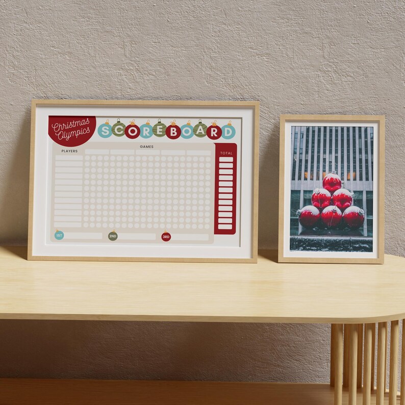 Christmas Olympics Scoreboard | Holiday Scoreboard | Christmas Games ...