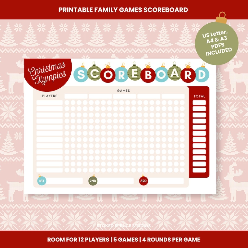 Game Score Book Family - Etsy