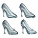 Princess Glass Slipper Clipart: Cinderella PNG Graphics (digital ...