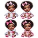 Afro Baby Girl Clipart,baby Girl Clipart,black Baby Girl Clipart ...