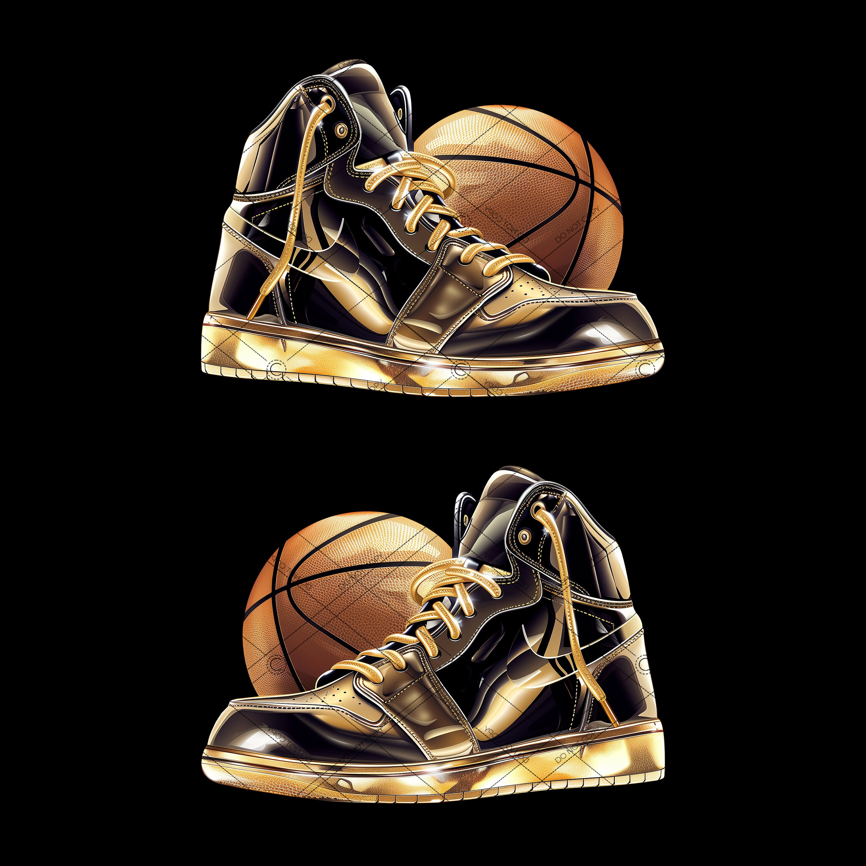 Sneaker and Basketball Art Print, Gold and Black Sports Poster - Etsy