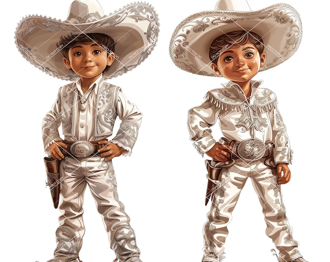 Charro, azul marino y cobre, folklore mexicano, clipart, brillo dorado ...