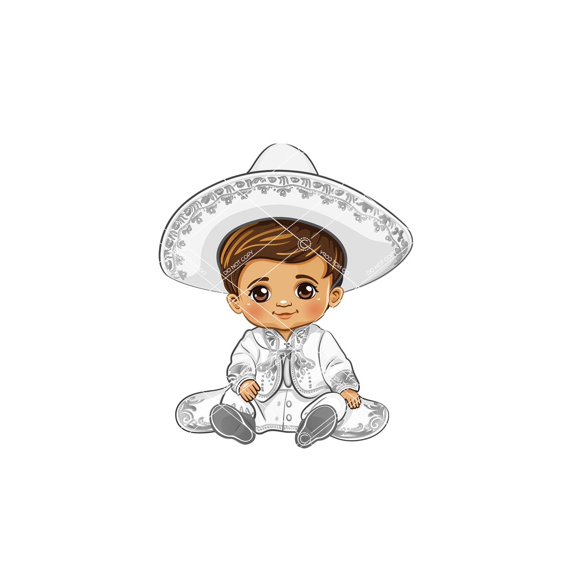 Baby Charitto Clipart, Silver Charro Clipart, Silver Charrito, Charro ...