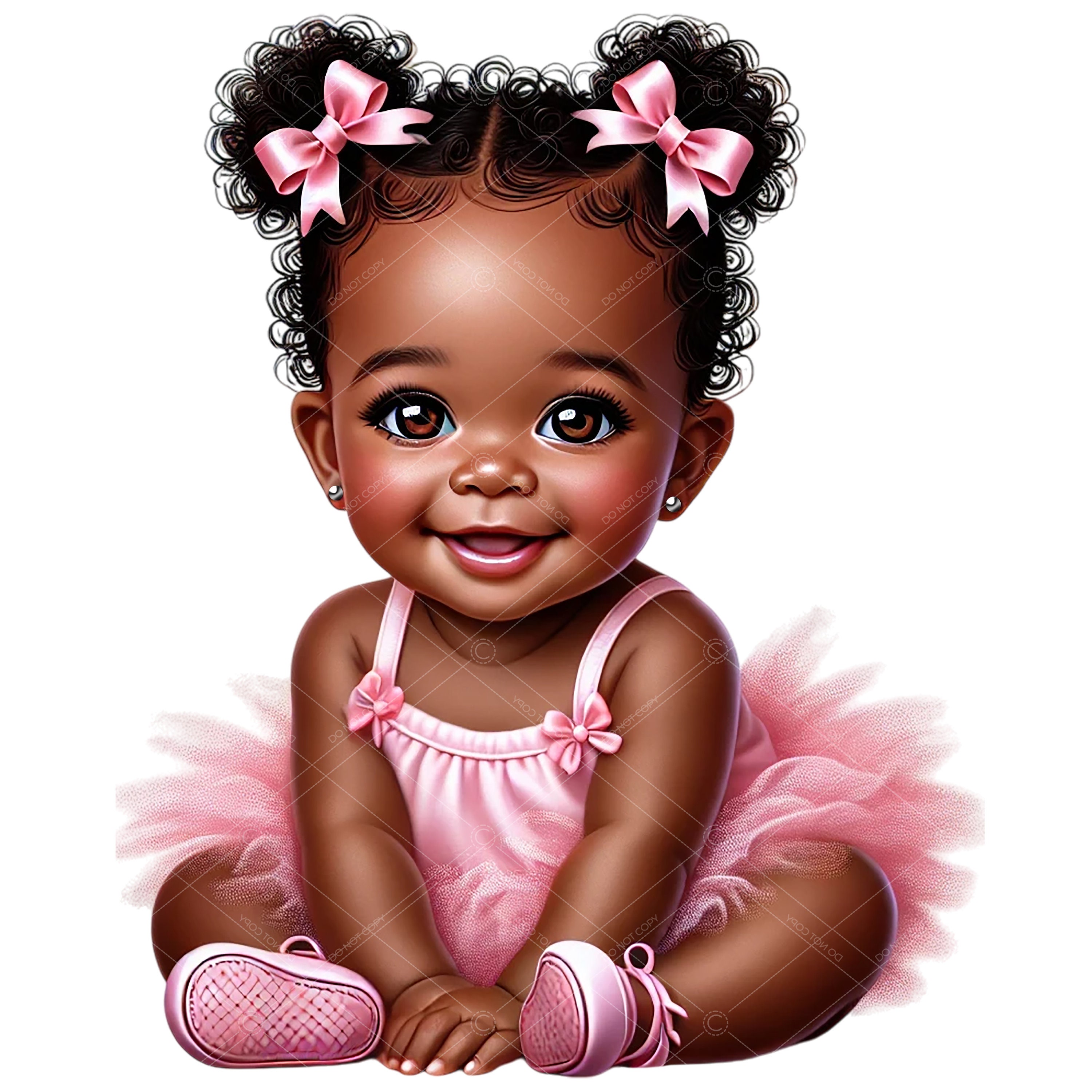 Afro Puff Tutu Baby Girl Clipart,afro Puff Baby Girl,tutu Baby Girl ...