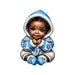 Winter Baby Clipart,winter Baby Girl Clipart,winter Wonderland Baby ...